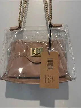 Steve Madden | Bags | Nwt Steve Madden Scarlet Clear Crossbody Bag Nude ...
